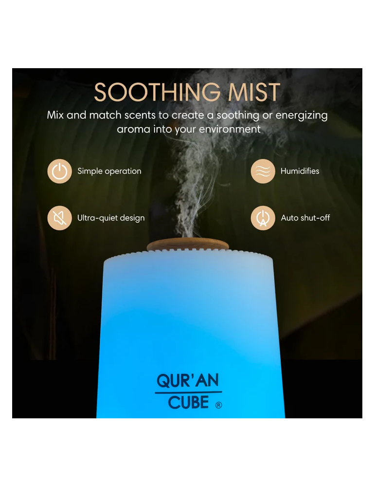 Quran Cube Aroma Diffuser - Quran & Nasheeds Speaker